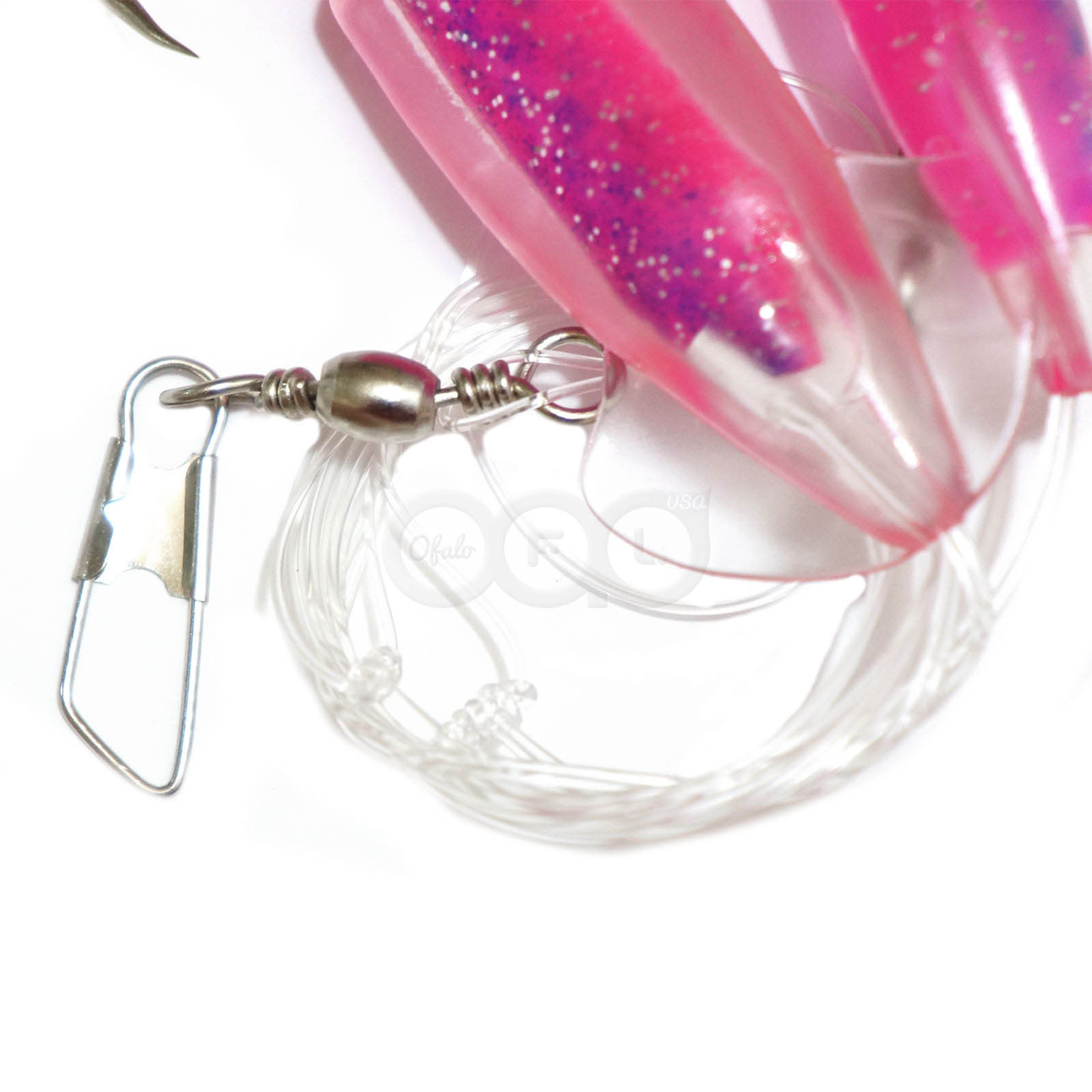 20pairs 4.5inch Lingcod Fishing Twin bulb Squids Rock cod Rockfish Bait ...