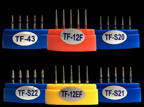 100pcs Dental Diamond burs FG Bur TF-12F | eBay