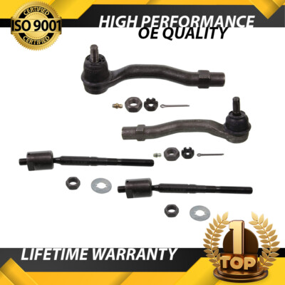 4x Front Inner and Outer Tie Rod End Links For Lexus Toyota ES300 Camry ...