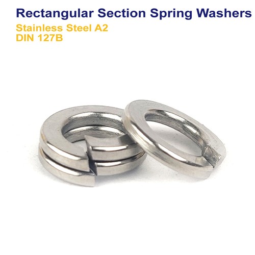 RECTANGULAR SPRING WASHERS STAINLESS M2 M3 M4 M5 M6 M8 M10 M12 M16 M20 ...