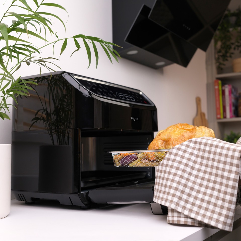 Salter Air Fryer Dual View Oven XL Multi-Cooker 12 L Capacity Easy ...