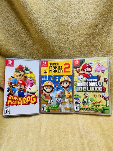 Nintendo Switch Game Bundle - Super Mario Bros U Deluxe, RPG,Super ...