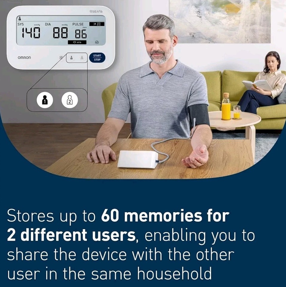 OMRON X3 Comfort AFib Upper Arm Blood Pressure Monitor with Intelli ...