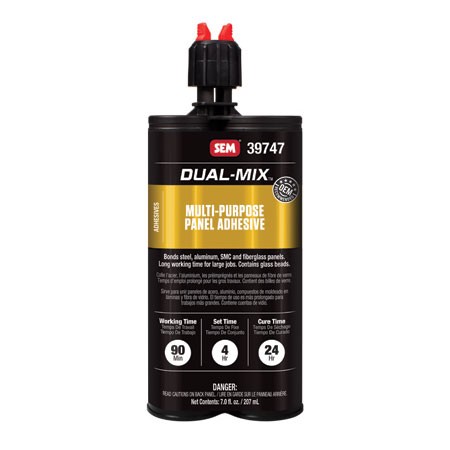 SEM Dual-Mix 39747 Multi-Purpose 2-Component Panel Adhesive, Black, 7 ...