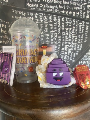 Grimace Egg Unused Code Grimace Shake Minecraft Movie McDonalds Happy Meal 2025 | eBay