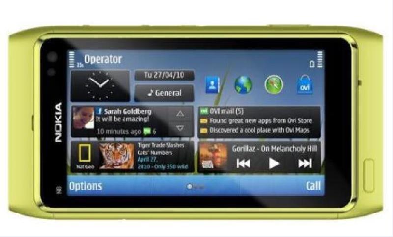 Original Nokia N8 N8-00 Touch Screen 12MP 3G WIFI Bluetooth 16GB ROM 3. ...