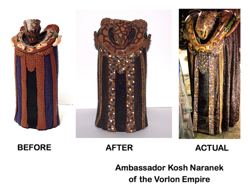 Variant Babylon 5 Ambassador Kosh Naranek With Vorlon Cruiser 6 Inch ...