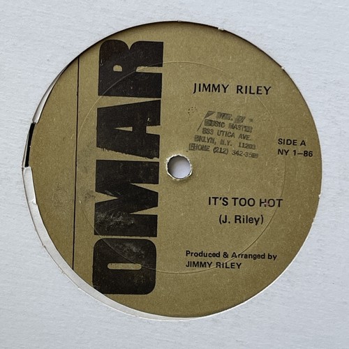 JIMMY RILEY It's Too Hot OMAR Reggae 12" HEAR | eBay