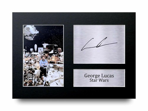 George Lucas Signed Pre Printed Autograph A4 Photo Gift For a Star Wars ...