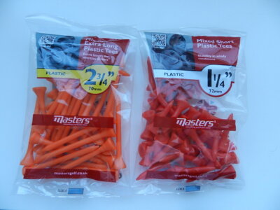 Masters Golf Tees 55 Stück 2 Längen 2 3/4 - 1 1/4 - neu - | eBay.de