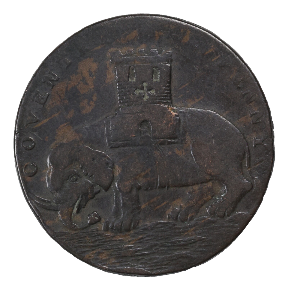England 1793 Warwickshire Coventry Lady Godiva Halfpenny Conder Token D ...