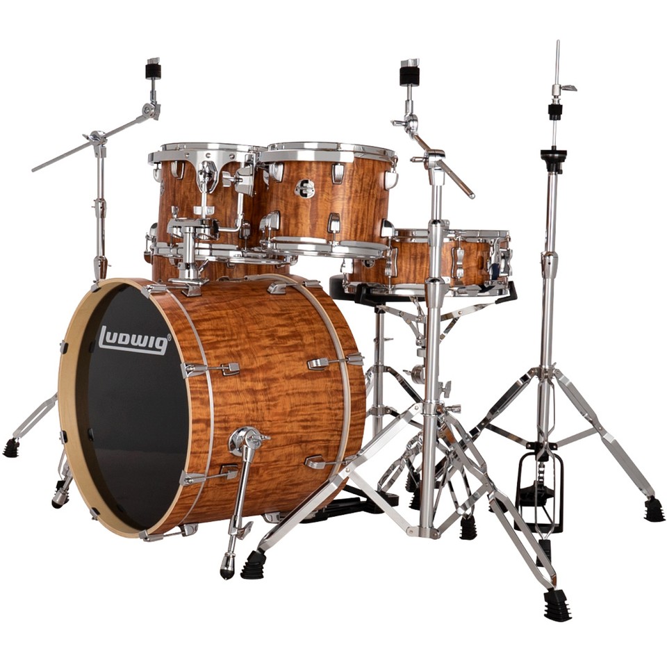 Ludwig Evolution 5pc Acoustic Drum Set with 20" Bass Drum Cherry | eBay