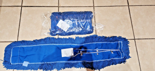 Golden Star Infinity Twist Dust Mop Blue 5"x 36" Launderable BRAND NEW ...