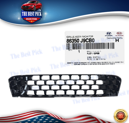 ⭐GENUINE⭐ Grille Front Bumper UPPER For Hyundai Kona 2022-2023 ...