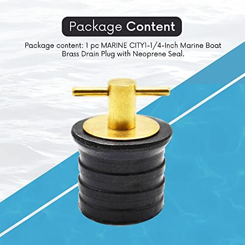 1-1/4 Inch Rust Proof Strong and Sturdy Fine Finish Drain Plug with ...