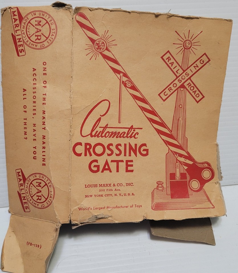 VINTAGE MARX O-GUAGE AUTOMATIC CROSSING GATES | eBay