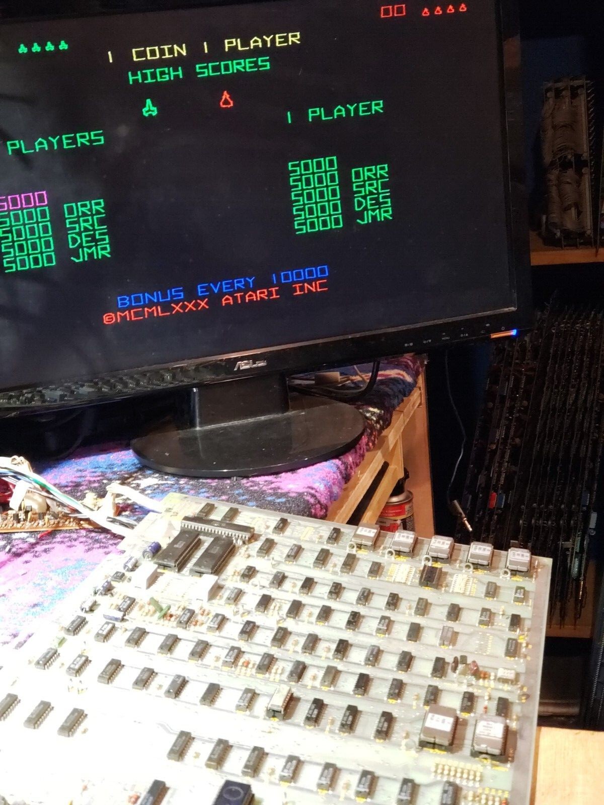Atari Space Duel arcade PCB board repair and refurbish service | eBay