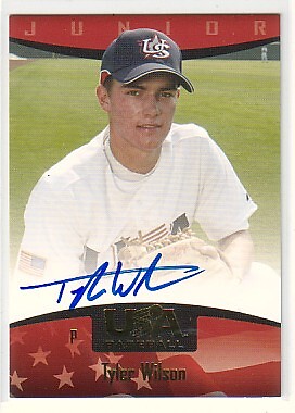 2008 USA Baseball Junior National Team On-Card Signatures #101 Tyler ...