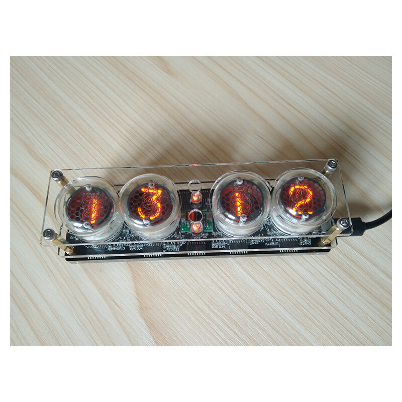 5V Digital Nixie Tube Clock ZM1020 Nixie Clock Vintage Retro Desk Table ...