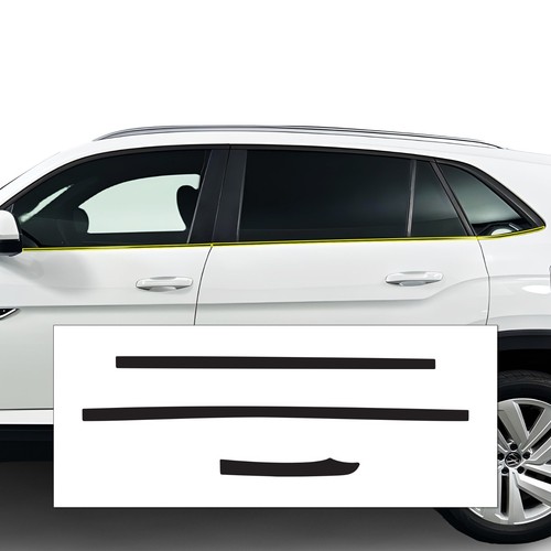 Fits VW Atlas Cross 20-24 Side Window Chrome Delete Decal Blackout ...