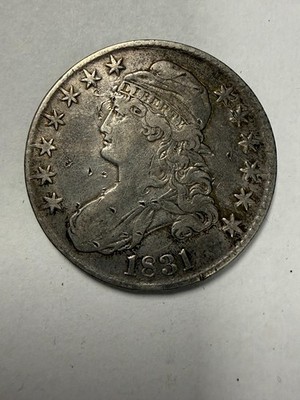 1831 Capped Bust Half Dollar 50C - Circulated - 90% Silver - Early U.S ...