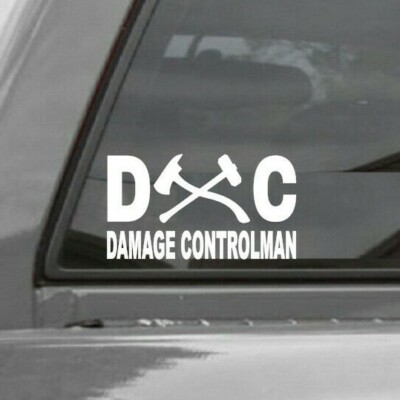 DAMAGE CONTROLMAN DC U.S.NAVY Vinyl Window Decal Sticker | eBay