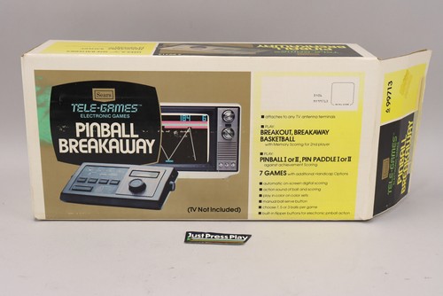 Sears Tele-Games Pinball Breakaway Video Game Console CIB w/Box ...