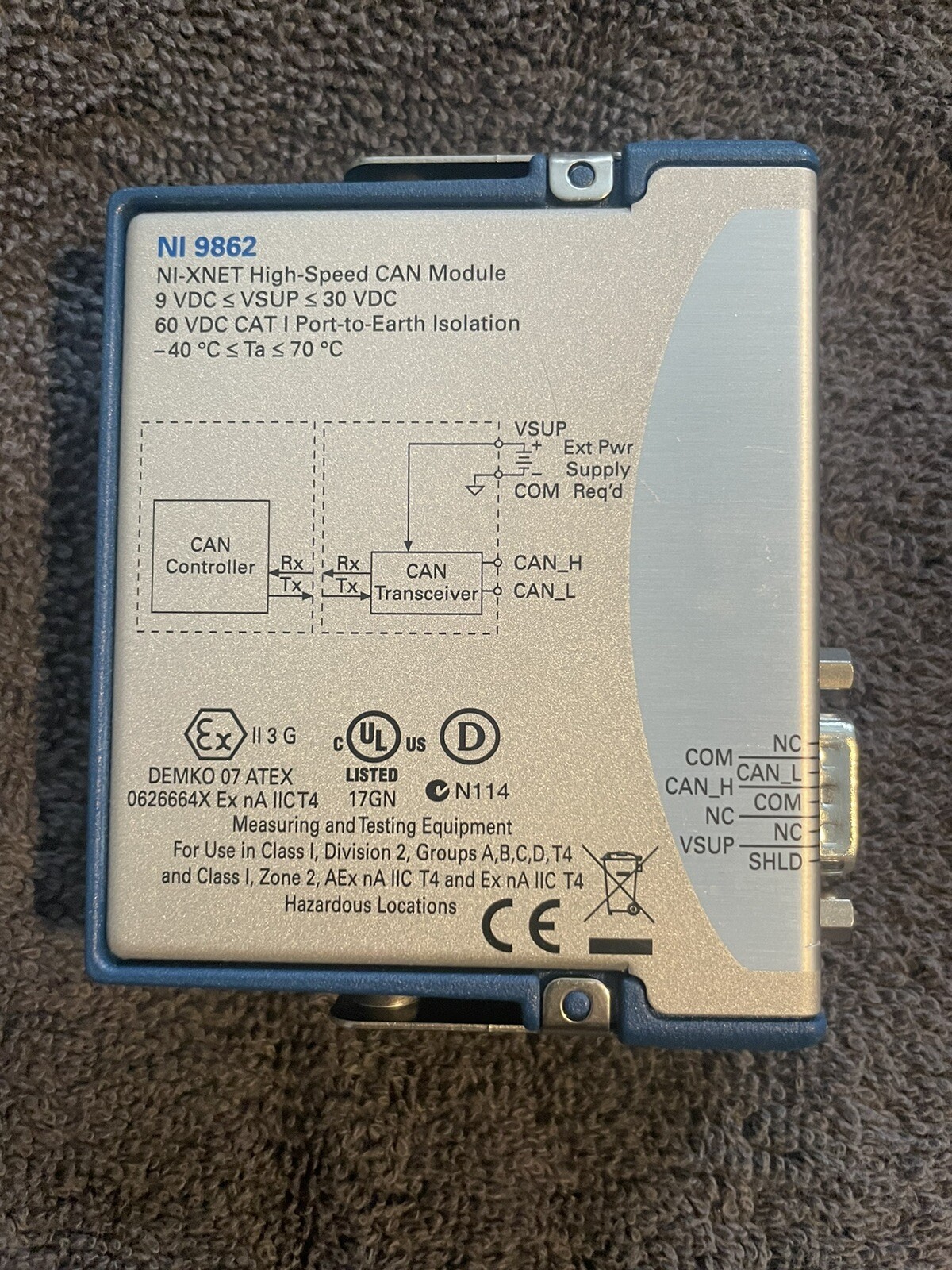 National instruments NI 9862 NI-XNET High-Speed/FD CAN Module | eBay