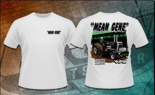 "Mean Gene" Tractor Pulling T-Shirt Size XL Oliver White NTPA | eBay
