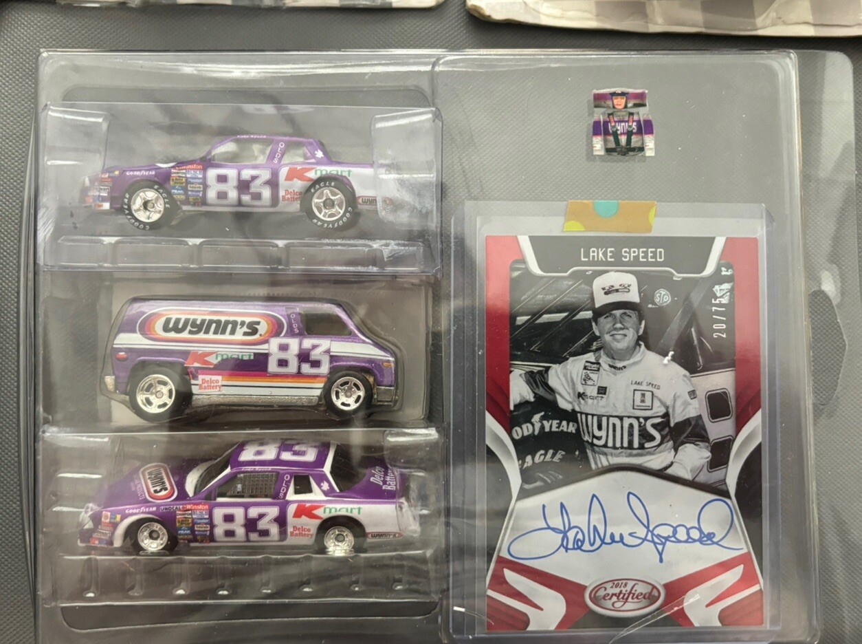 Lake Speed Wynns Kmart Oldsmobile (3) Car Set W/ Autographed Card | eBay