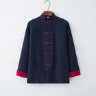Mens Cotton Linen Traditional Chinese Tang Suit Coat Jacket Kung Fu Tai ...