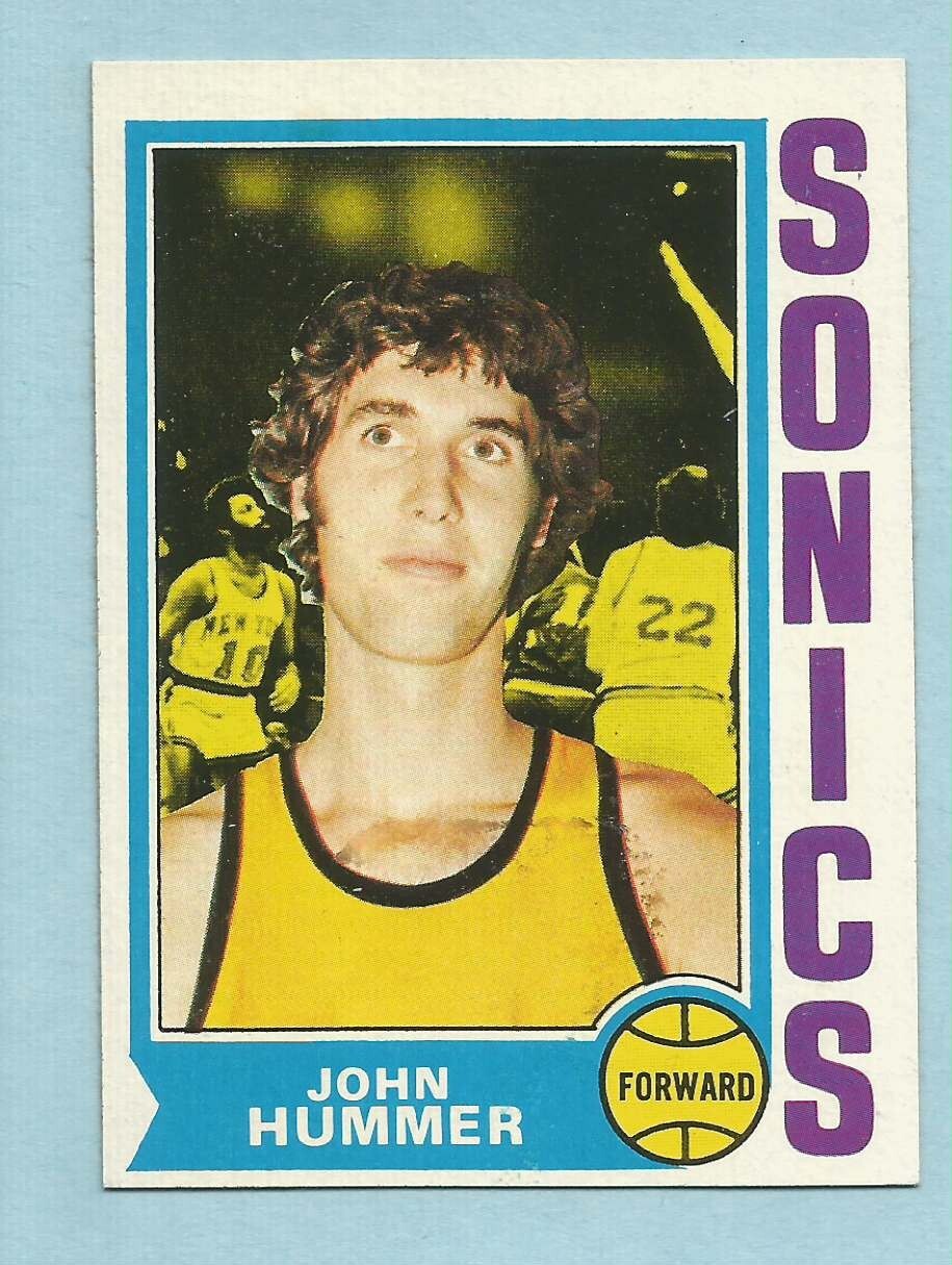 1974-75 Topps Basketball John Hummer #52 Seattle Supersonics Princeton ...