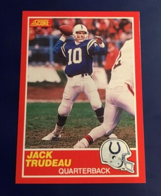1989 Score # 209 JACK TRUDEAU Indianapolis Colts Nice ! | eBay