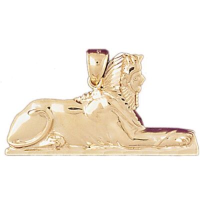 Egyptian Sphinx Charm Pendant 14k Gold (6.3 Grams) | eBay