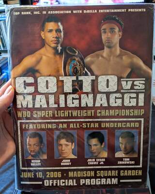 MSG Top Rank Boxing Miguel Cotto/Paulie Malignaggi Program w/Insert 6 ...