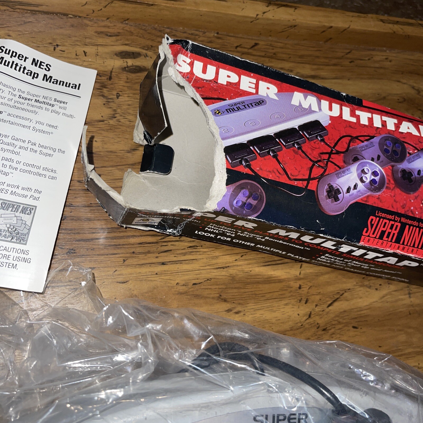 SNES Super Nintendo Hudson Soft Super Multitap Tested Working OEM Good ...