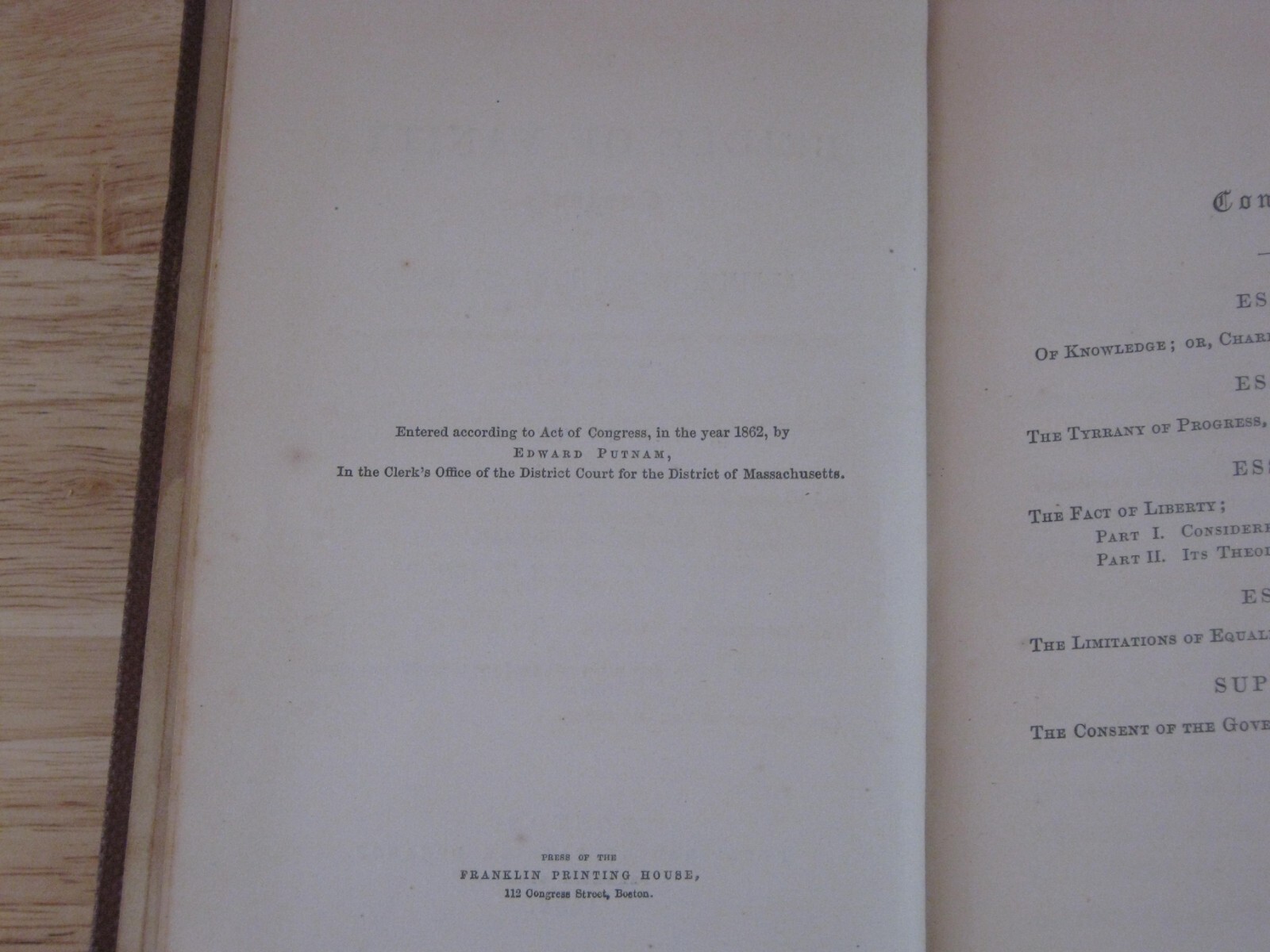 The Bridle Of Vanity by Edward Putnam 1862 Hardcover RARE BOOK | eBay