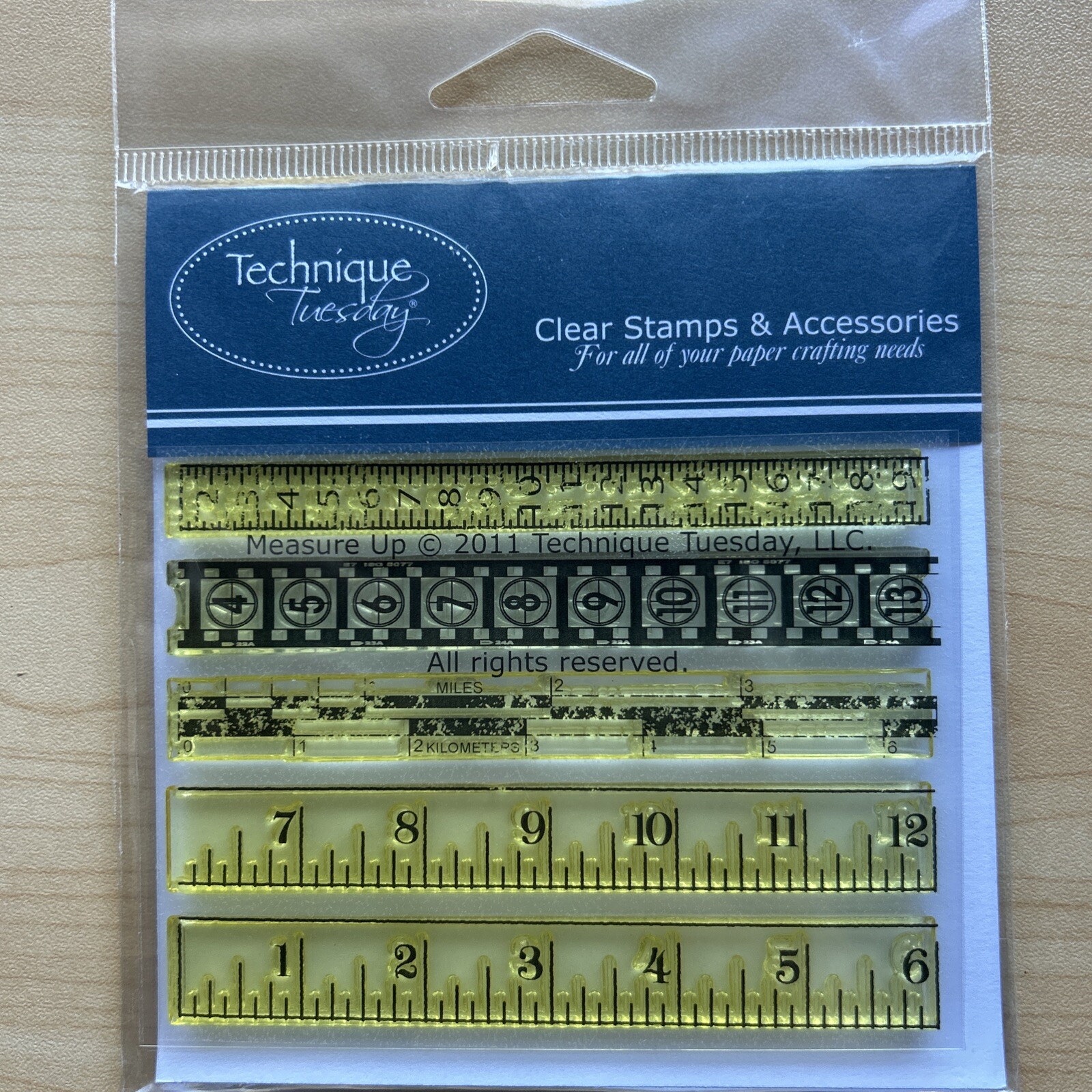 NEW Technique Tuesday Clear Stamps -- Measure UP RETIRED 2011 | eBay