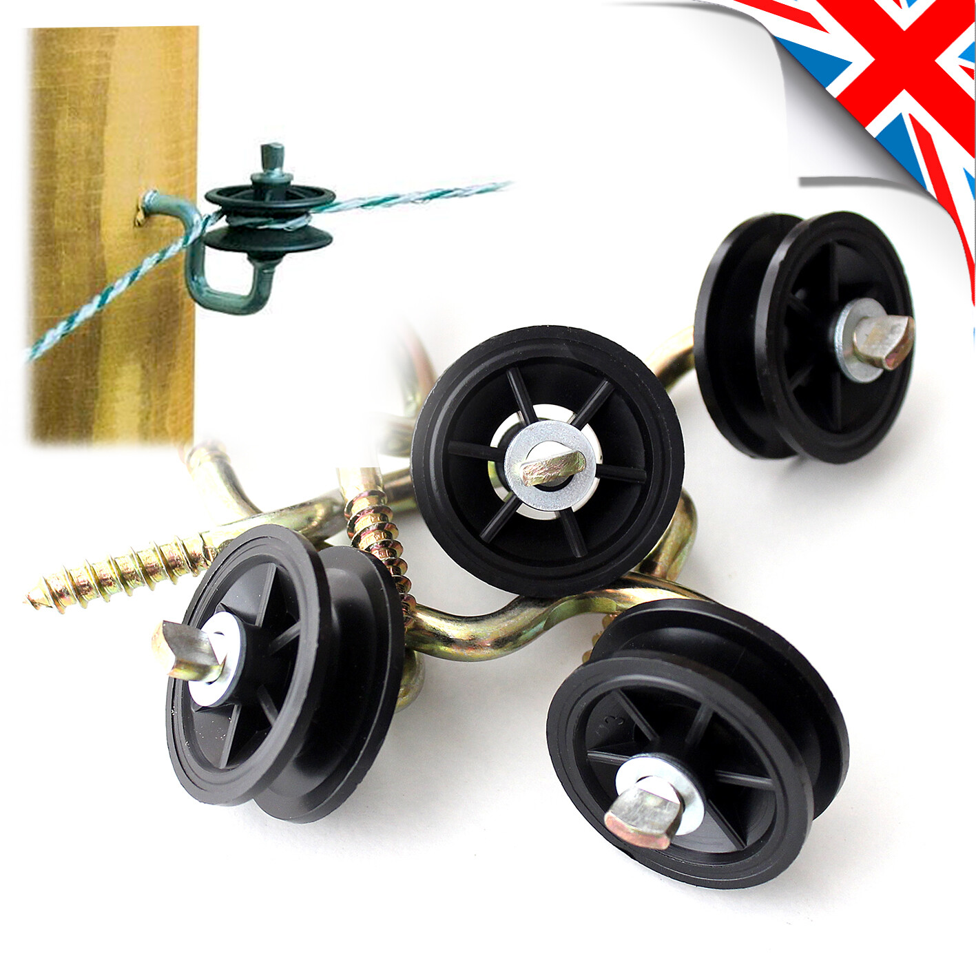 Corner Electric Fen Electric Fence Insulator G73 With Roller FOR WIRE ...