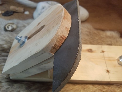 UPGRADE OAK Flint Knapping Dutchman Jig Primitive Disabled Knapper For ...