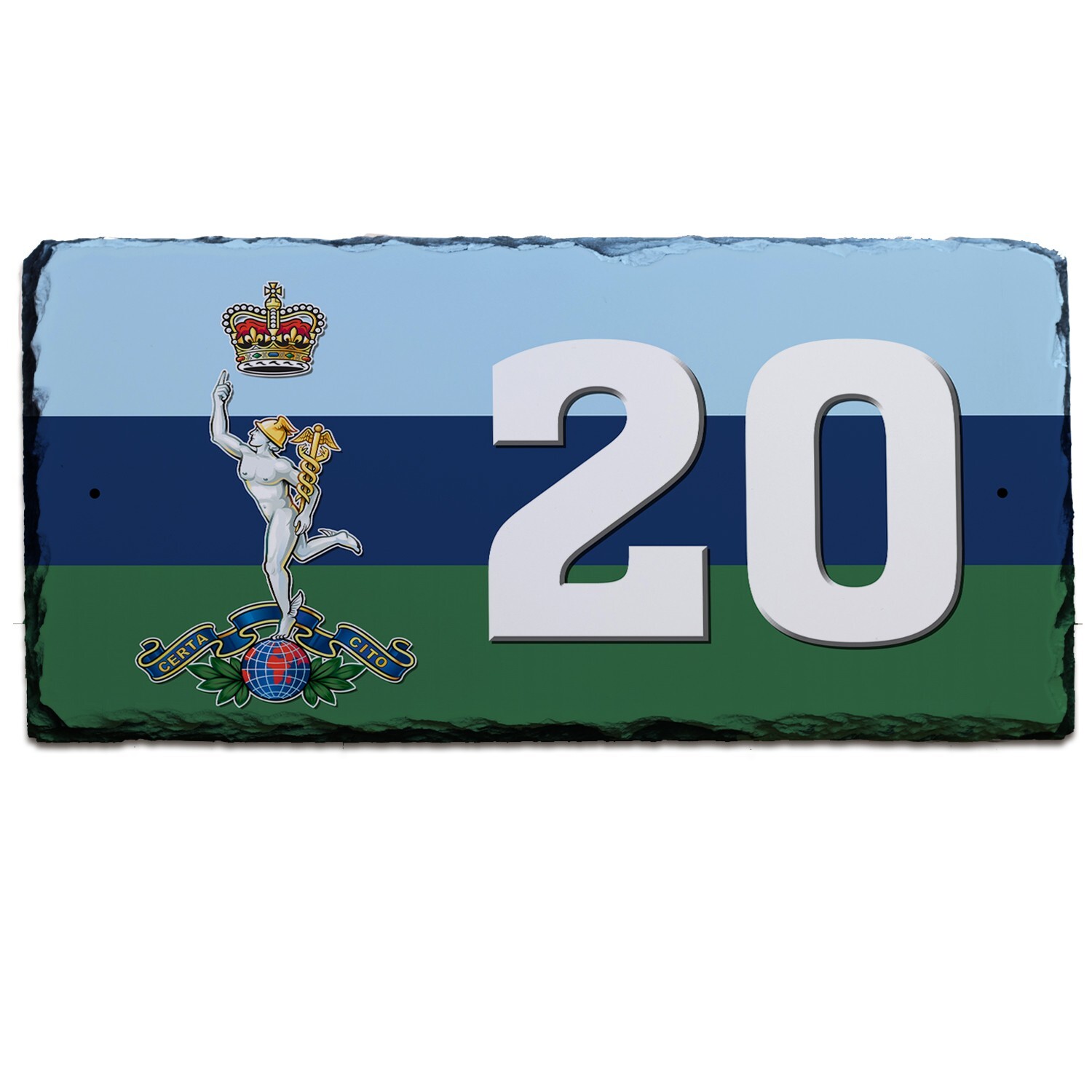 Royal Signals House Number Slate Custom Military Door Plaque ...