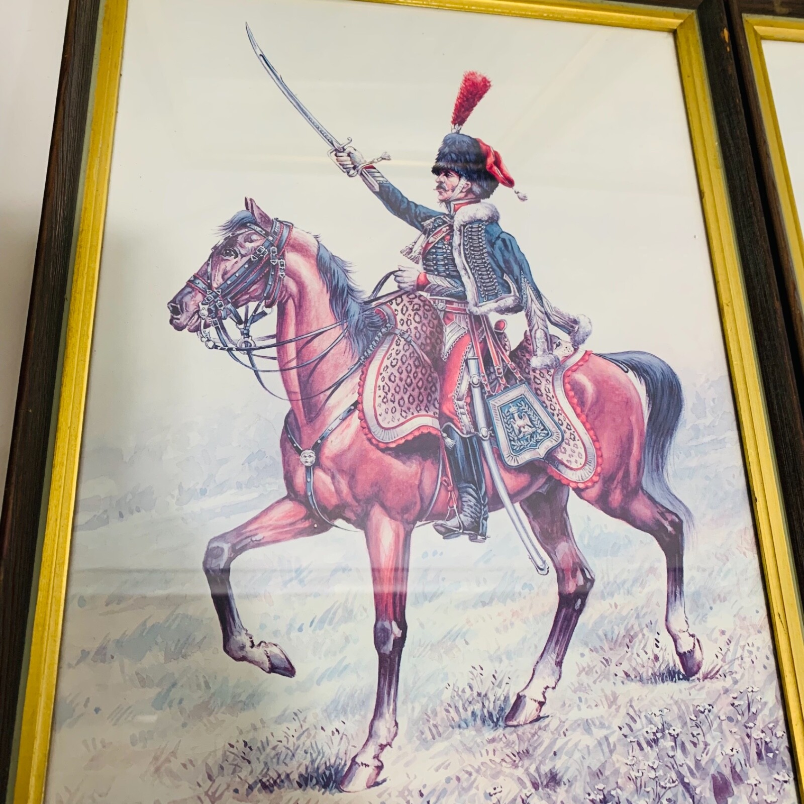 Vintage Pierre Conrad Military Prints Framed x 4 Wargames | eBay