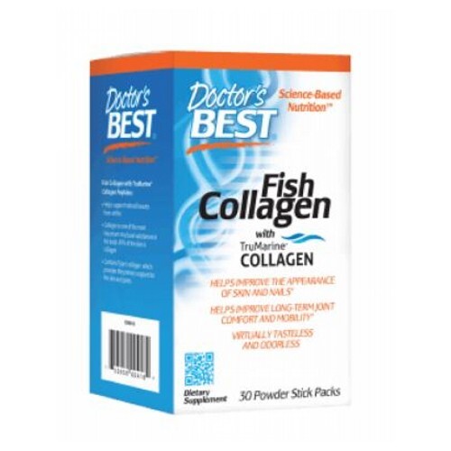 Fish Collagen With Naticol 5 g 30 Powder Stick Packs By Doctors Best ...