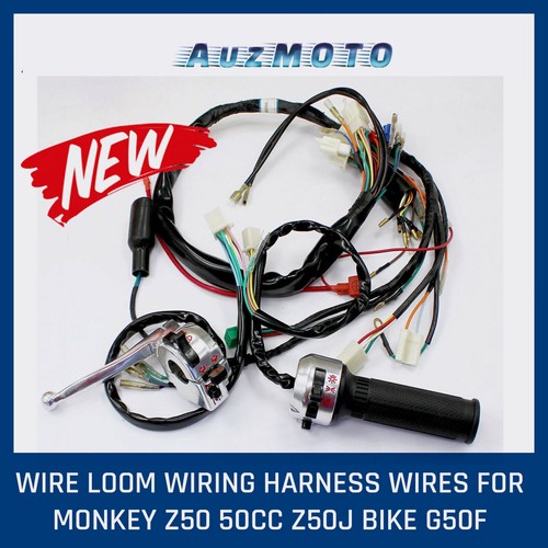 FOR HONDA Z50 50cc MONKEY GORILLA WIRING HARNESS ASSEMBLY LOOM CONTROL ...