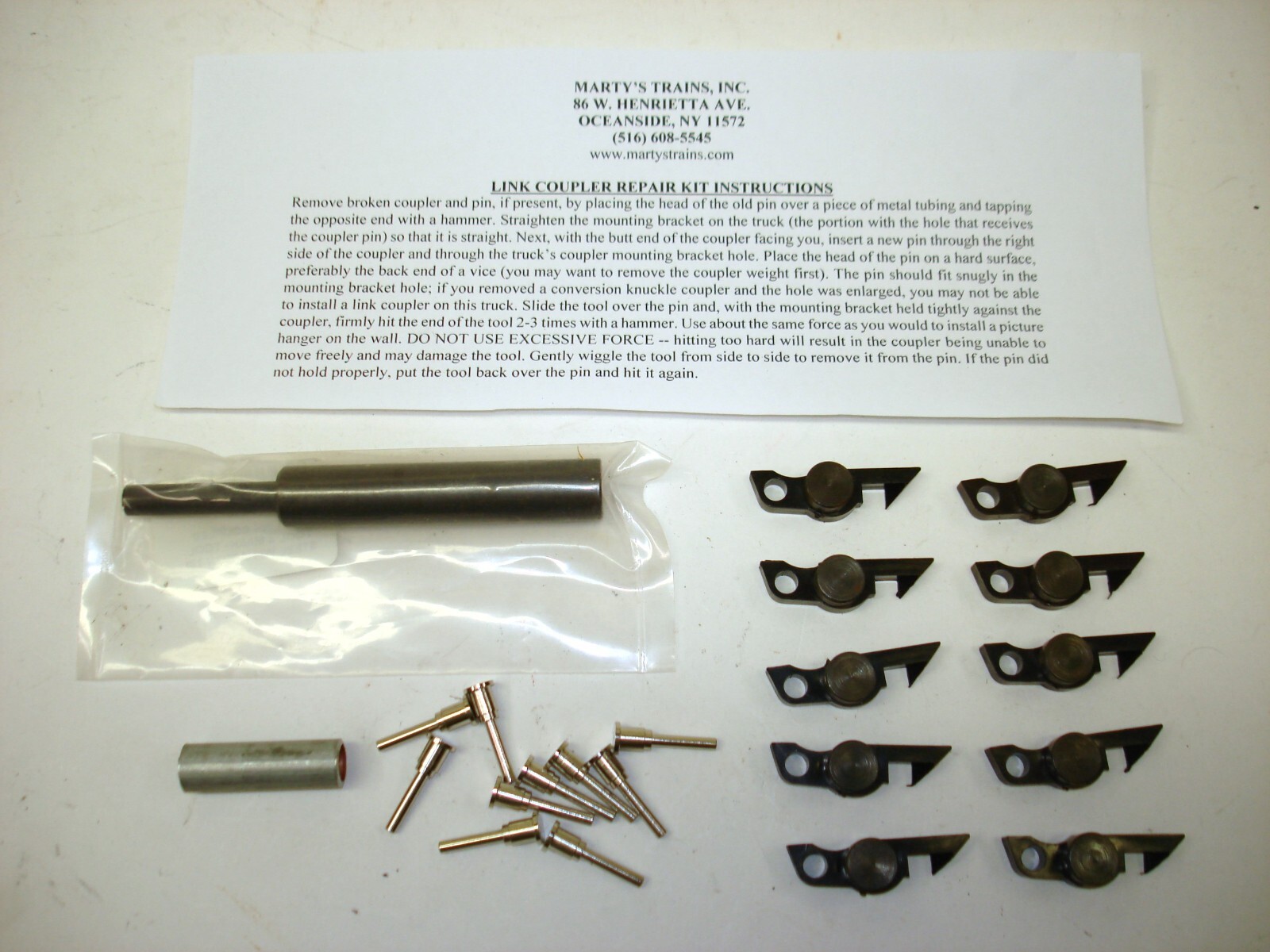 American Flyer Black Weight Link Coupler Repair Kit w/ Couplers, Pins ...