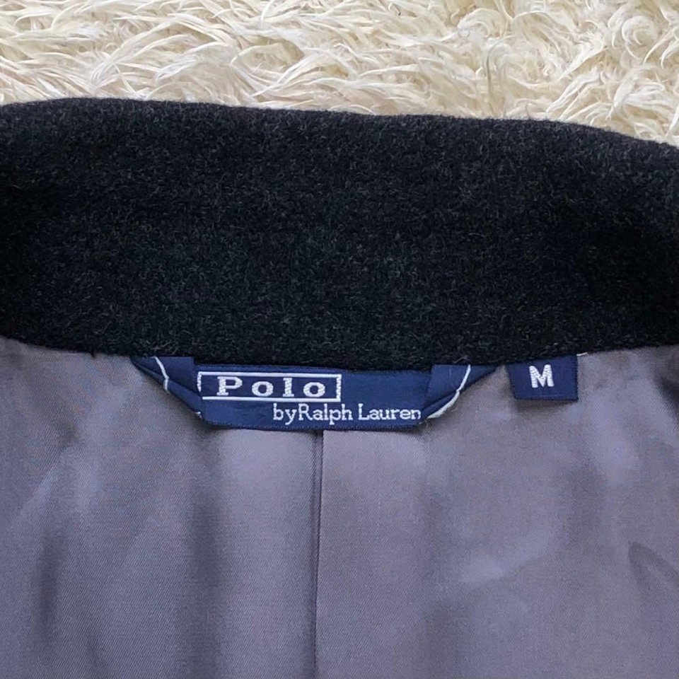 Polo by Ralph Lauren overcoat 80s Vintage VTG Size M black Men Black | eBay