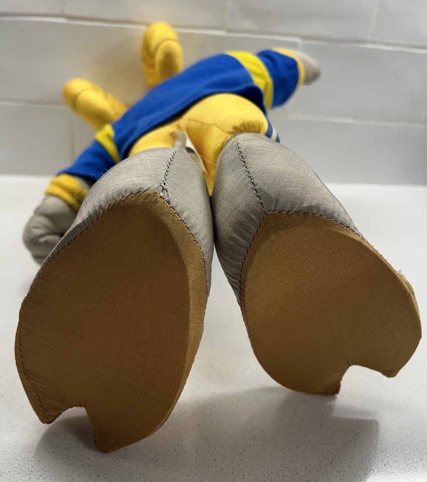 VINTAGE 1995 NFL LA ST. LOUIS RAMS RAMPAGE PLUSH MASCOT 14” FIGURE TOY ...