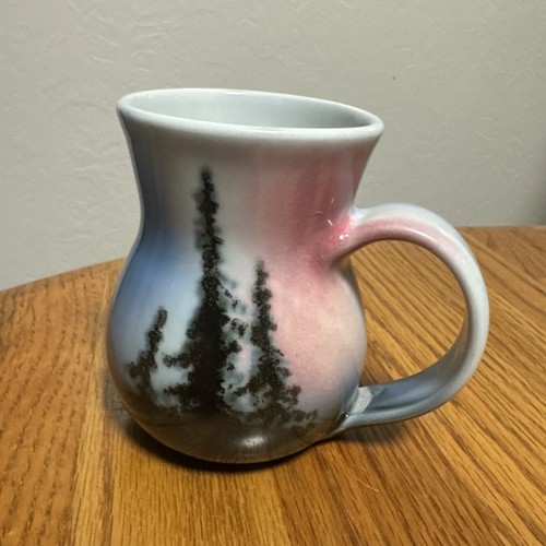 1991 David Waln Pottery Mug Signed Pattern Hand-thrown Stoneware Cup ...