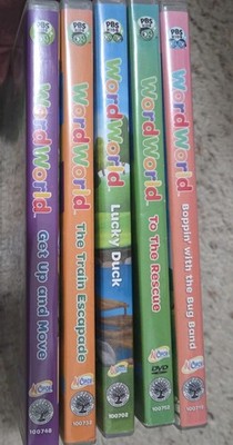5 PBS Wordworld Word World Children's DVD DVD's Movie Lot - PBS Kids | eBay