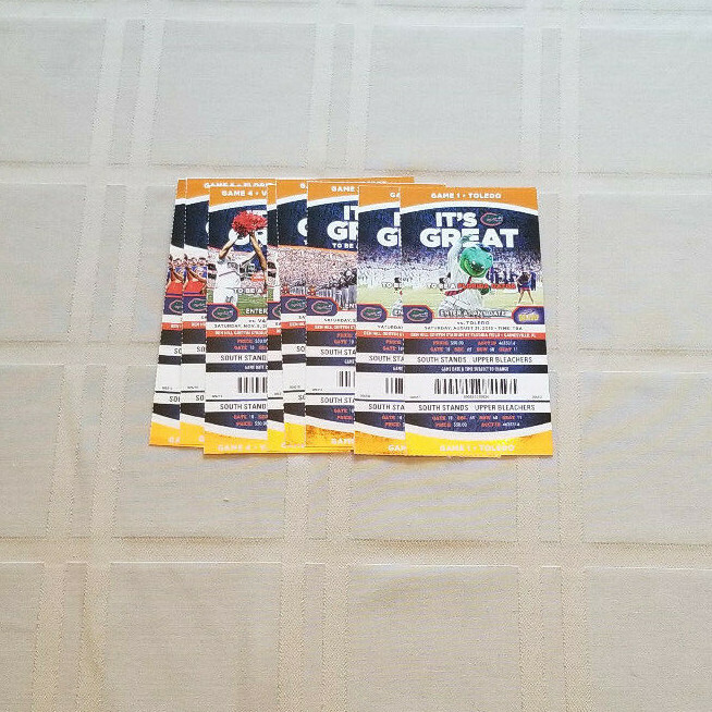2013 FLORIDA GATORS FOOTBALL TICKET STUBS | eBay